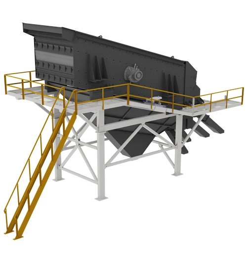 High performance portable Inclined screens for mining and quarrying